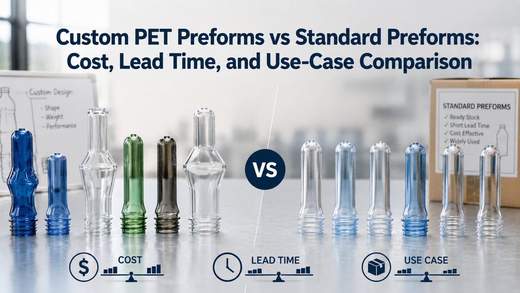 Custom PET Preforms vs Standard Preforms: Cost, Lead Time, and Use-Case ...